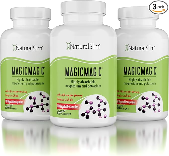NaturalSlim MagicMag C Cápsulas de citrato de magnesio – Suplemento de ...
