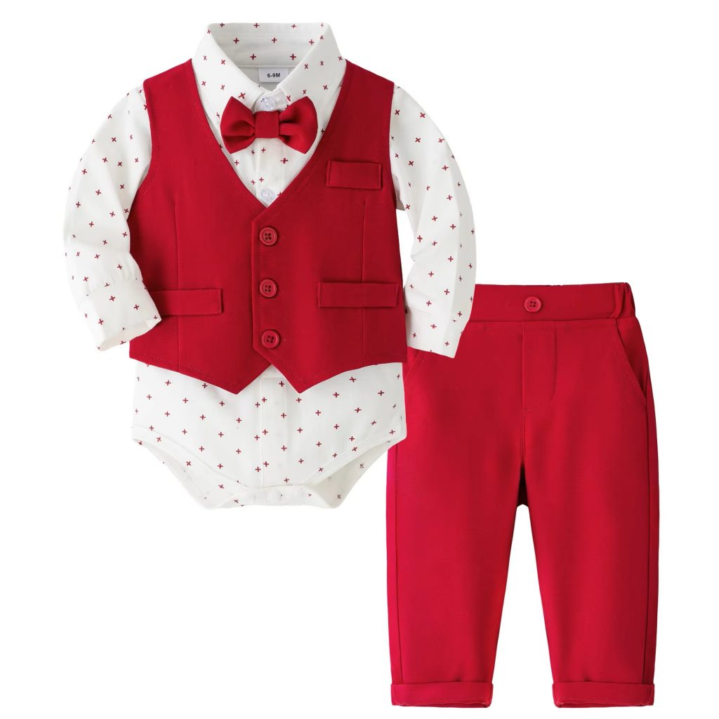 Traje formal de 4 piezas color rojo - MallBi.com - Tienda en Línea ...